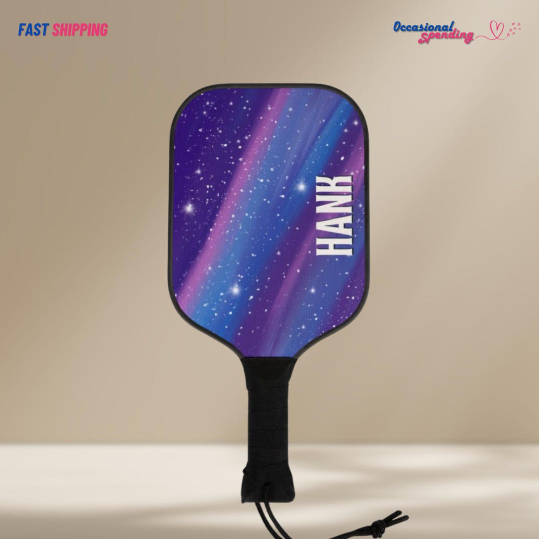 Personalized Name Stars Background Pickleball Kit, Pickleball Paddles ...