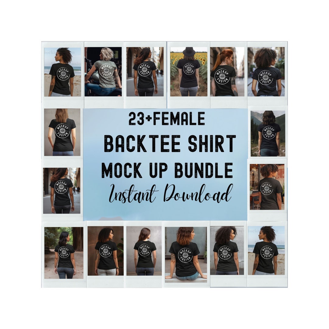 23,back Side T-shirt Mockup,tshirt Mockup Bundle,black Shirting,word on ...