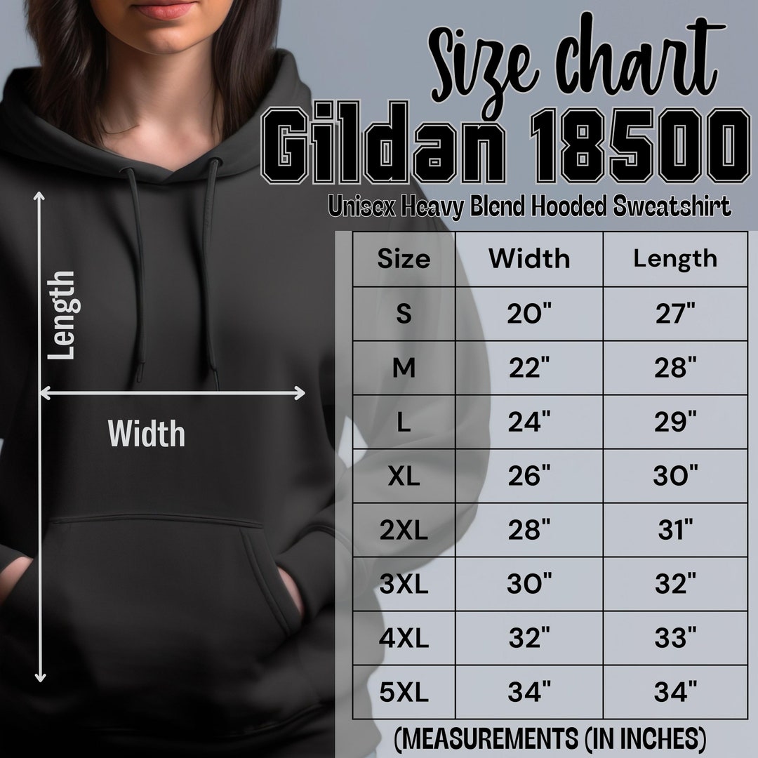 Youth Hoodie Sweatshirt Size Chart,hooded Sizing,hoodie Sizing Gildan ...