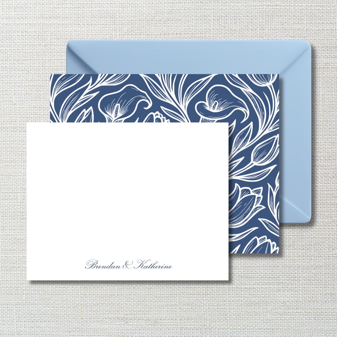 Personalized Elegant Lily Signature Stationery Set | Professional Thank ...