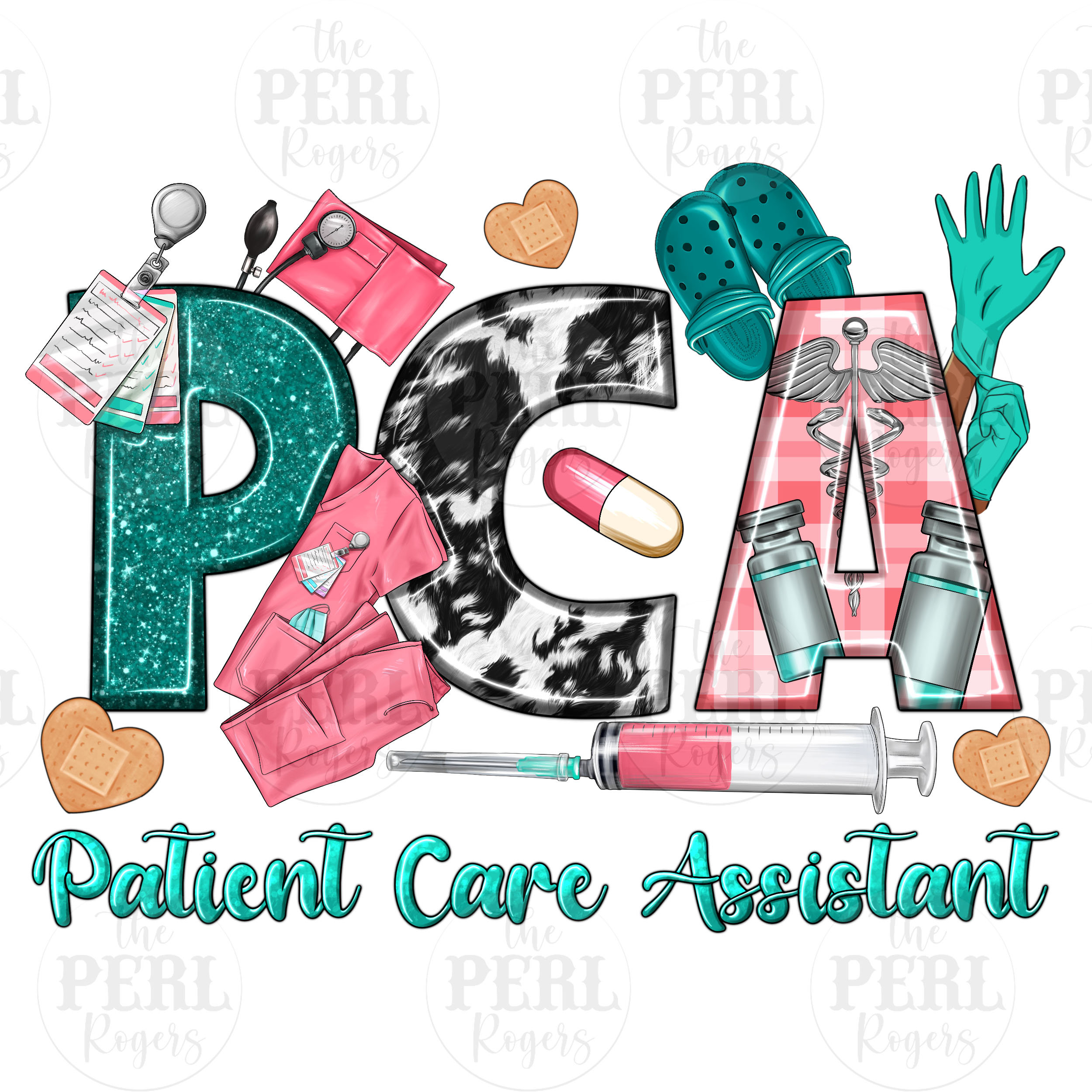 Patient Care Assistant Png Sublimation Design Download, Western PCA Png ...