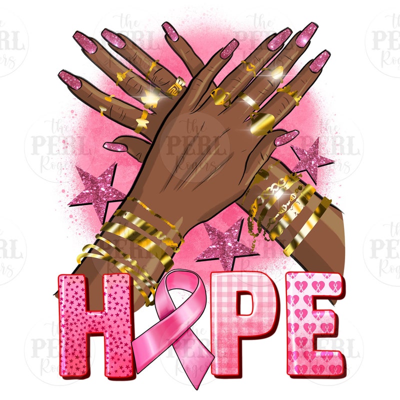 Breast Cancer Nails - Etsy