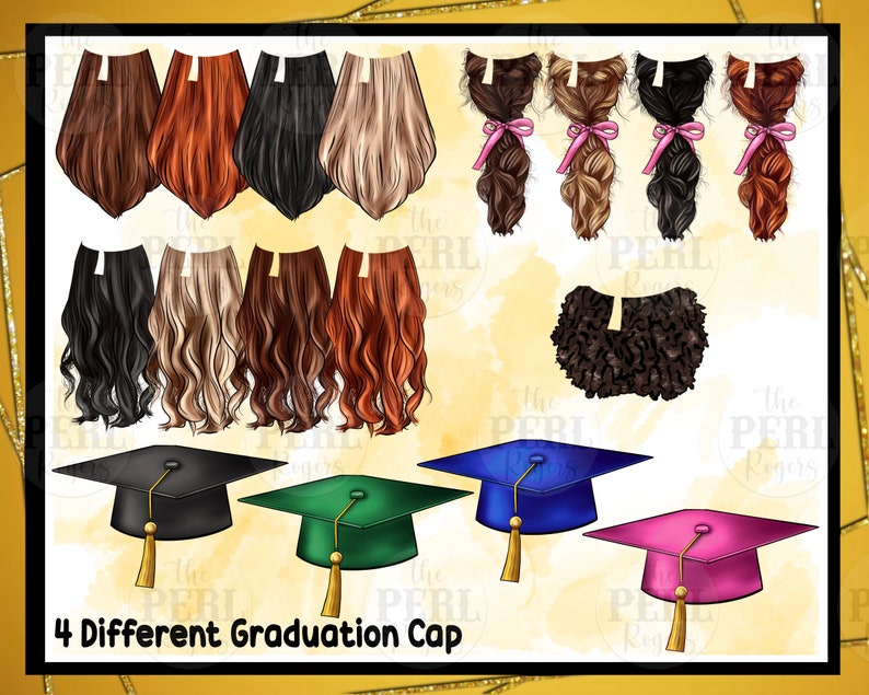 Graduation Clipart Set School Clipart School Clipart Bundle - Etsy