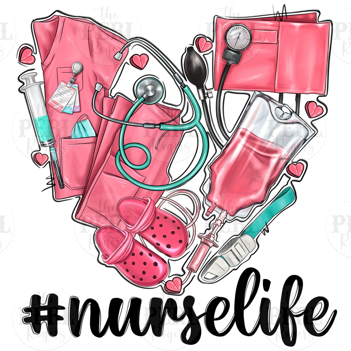 Nurse Life Png Sublimation Design Download Nurse Design Png - Etsy