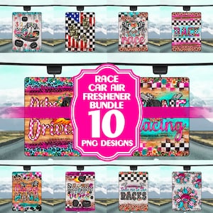 Race Car Air Freshener Bundle Png Sublimation Design Download, Race Day ...