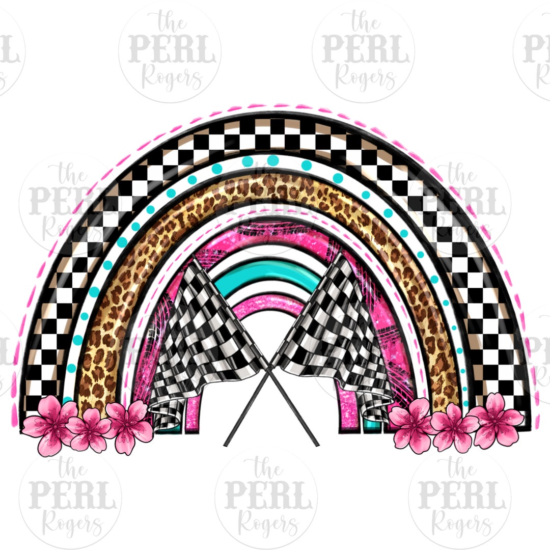 Race Rainbow Png Sublimation Design Download, Sport Png, Race Day Png ...