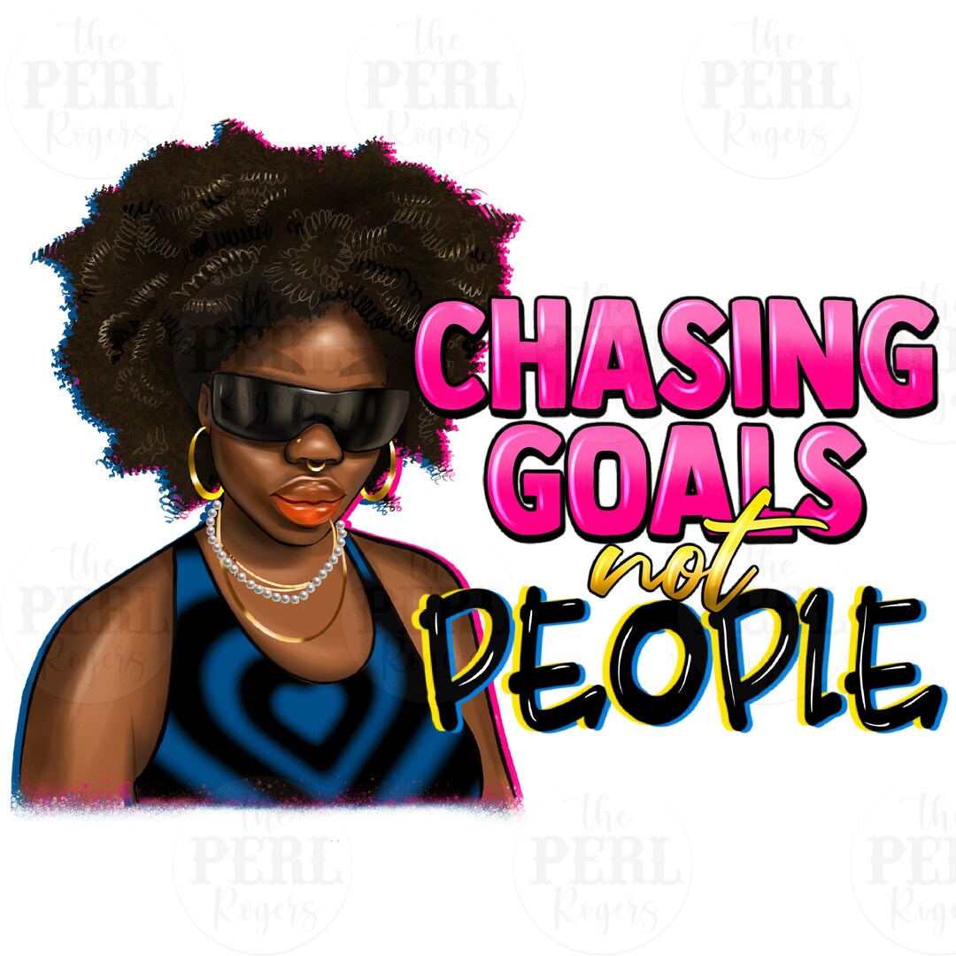 Chasing Goals Not People Png, Black Queen Png, Fashion Afro Woman Png ...