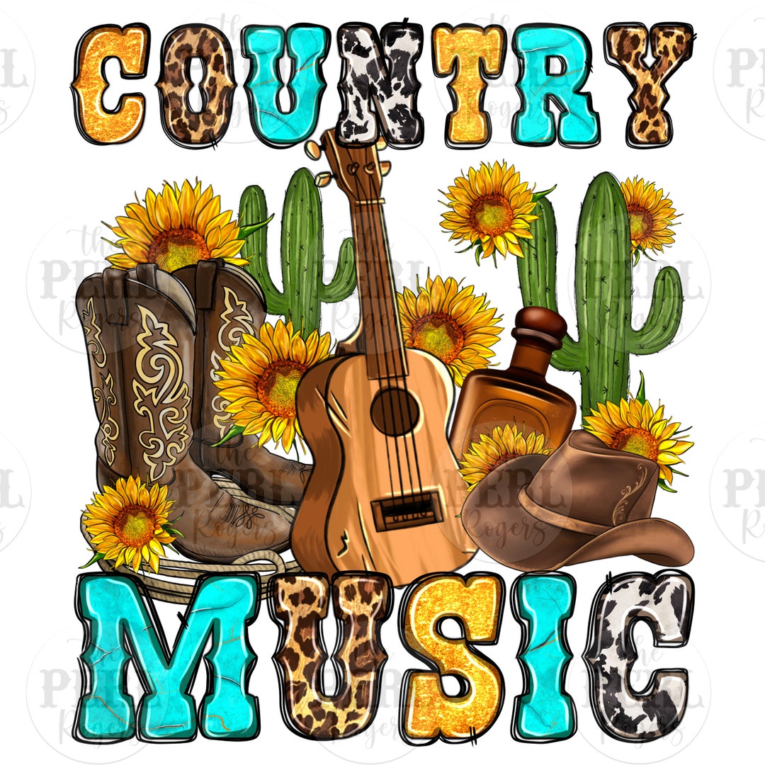 Country Music Western Png Sublimation Design Download, Country Life Png ...