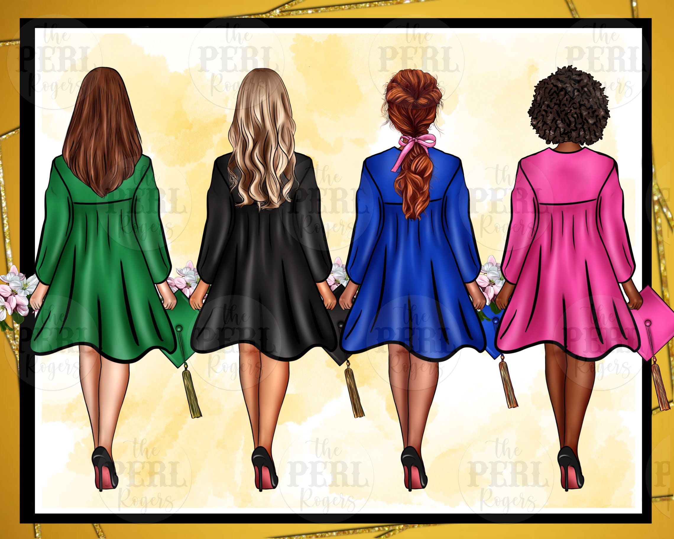 Graduation Clipart Set School Clipart School Clipart Bundle - Etsy