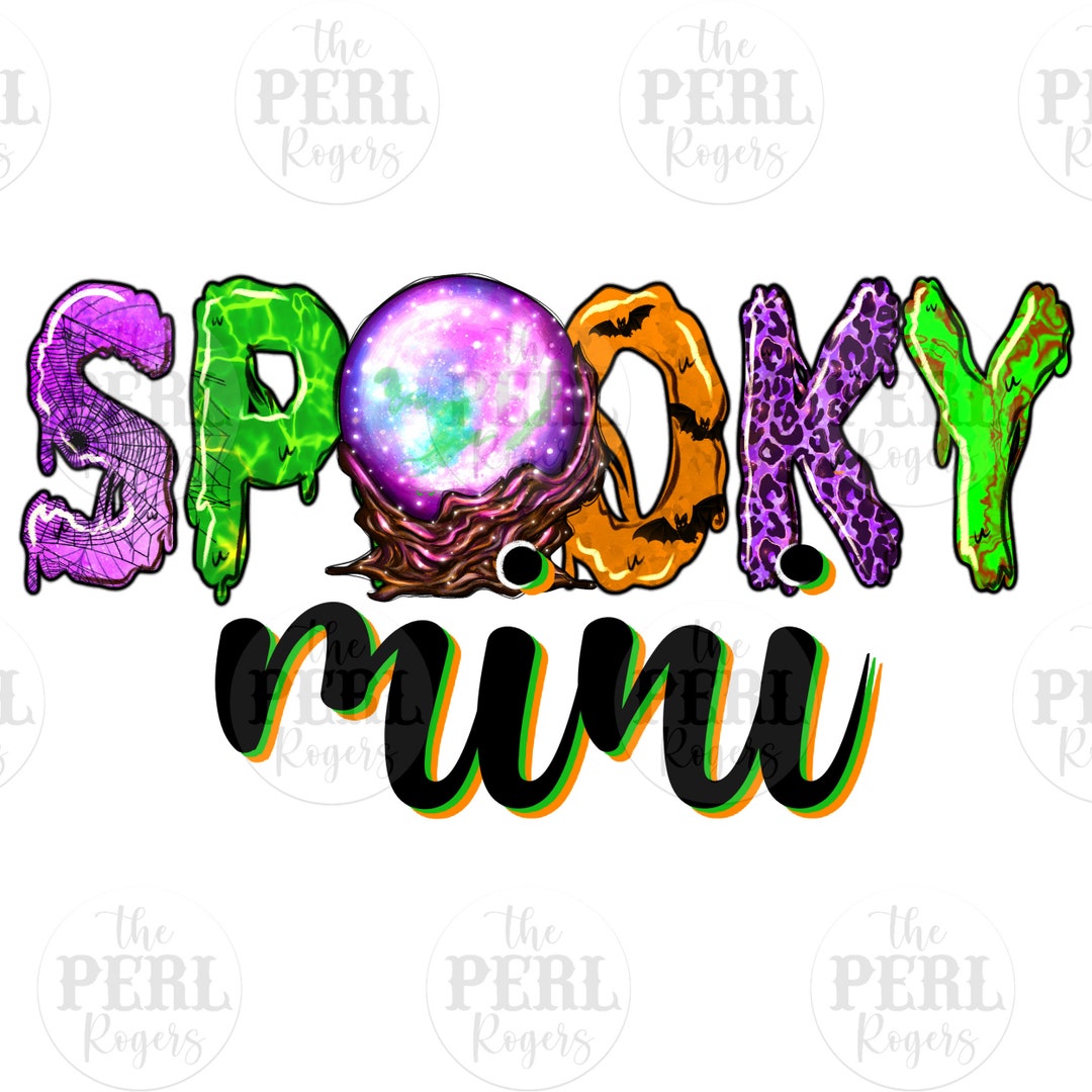 Spooky Mini Png Sublimation Design Download, Happy Halloween Png, Trick ...