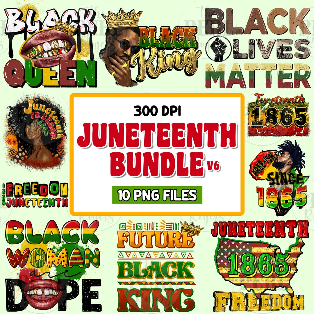 Juneteenth Bundle V6 Png Sublimation Design Download, Black History Png ...