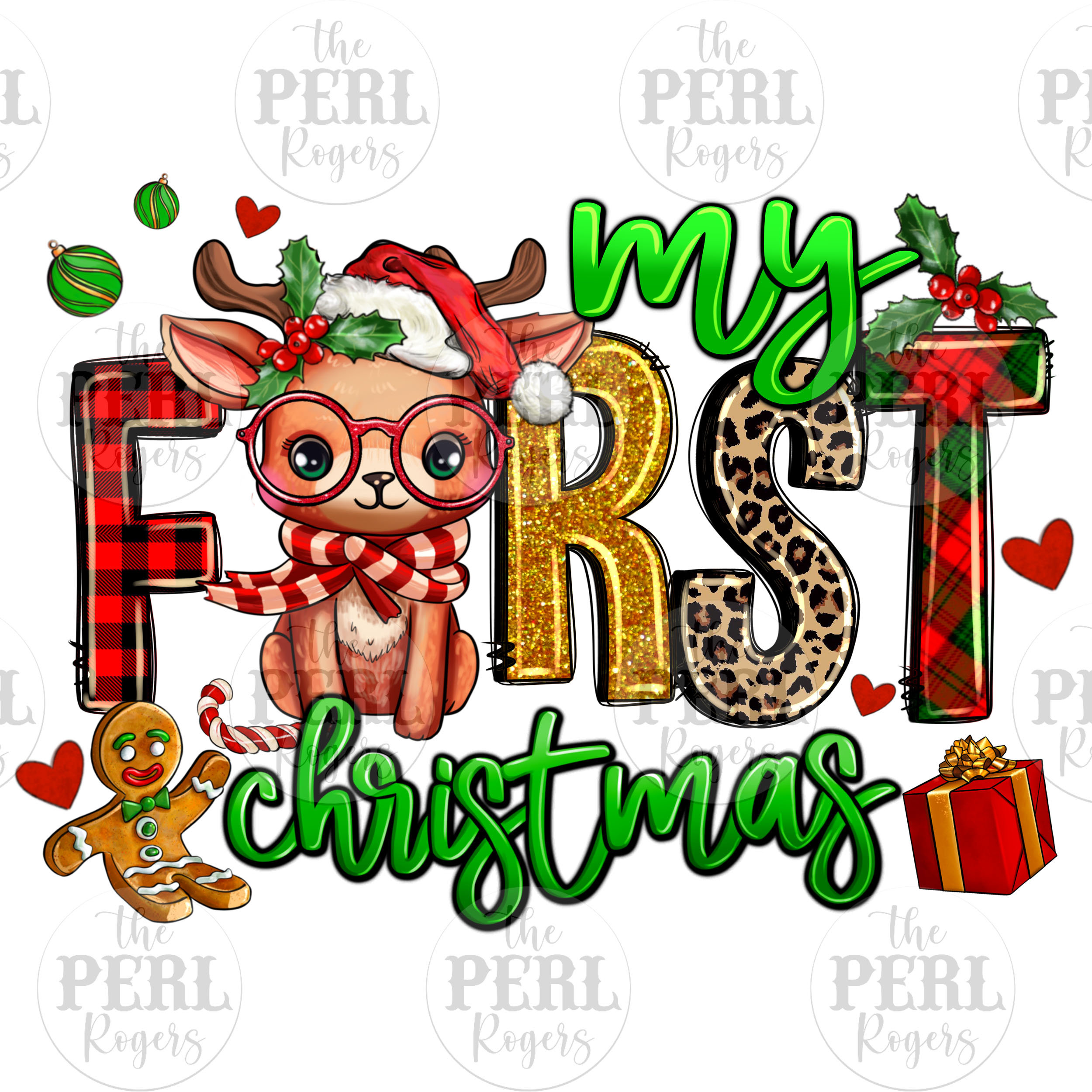 My First Christmas Png Sublimation Design Download Merry - Etsy