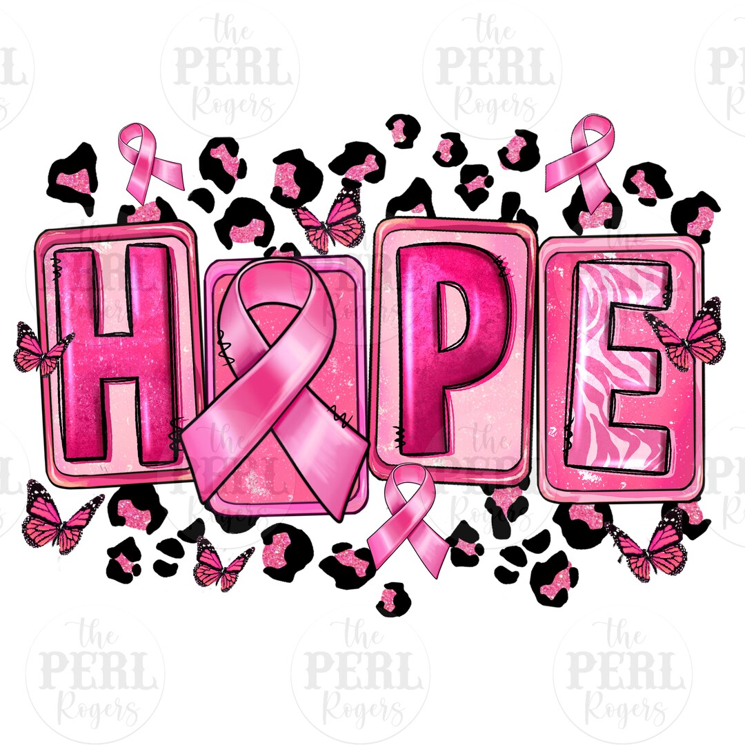 Hope Breast Cancer Png Sublimation Design Download, Breast Cancer ...