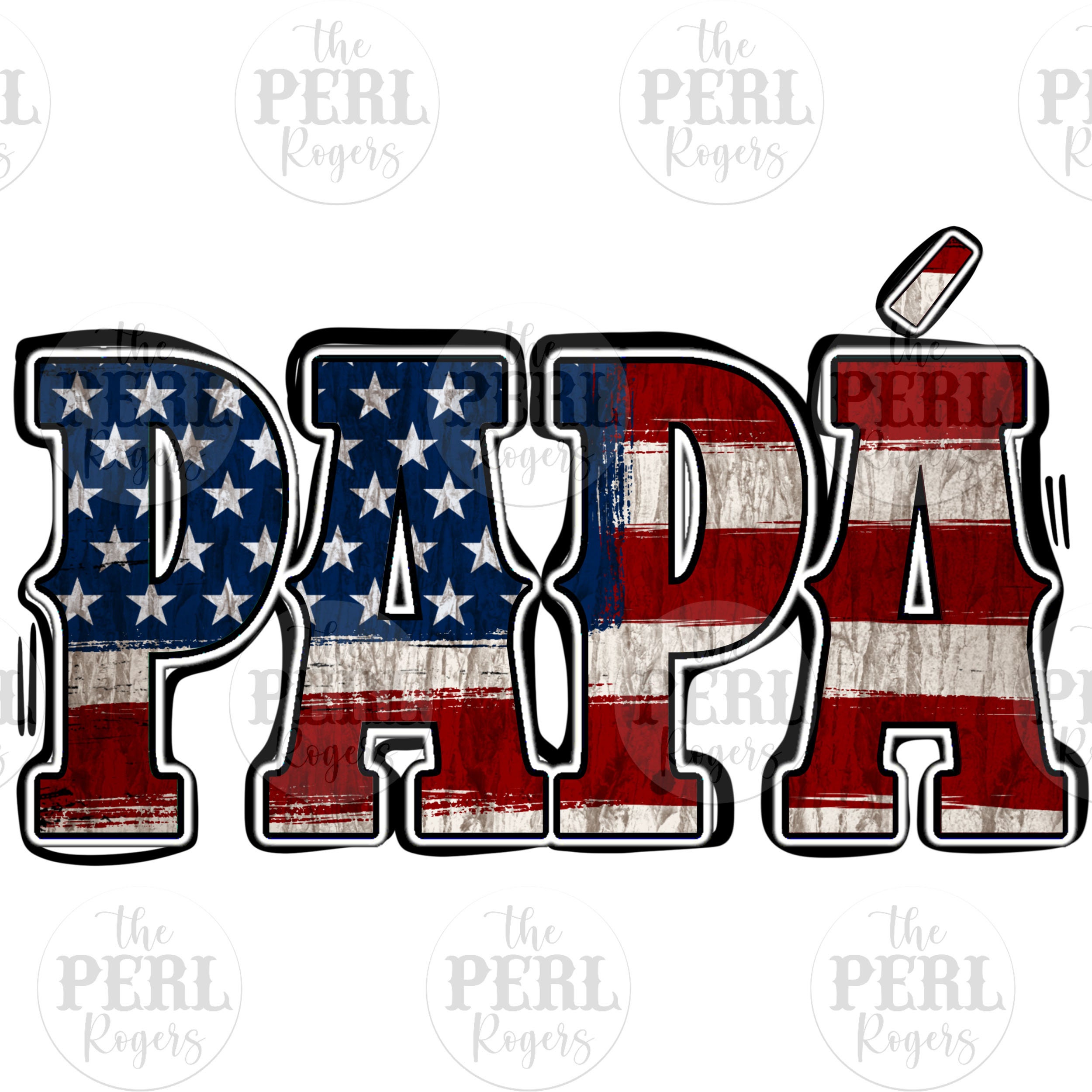 American Flag Papa Png Sublimation Design Download, Independence Day ...