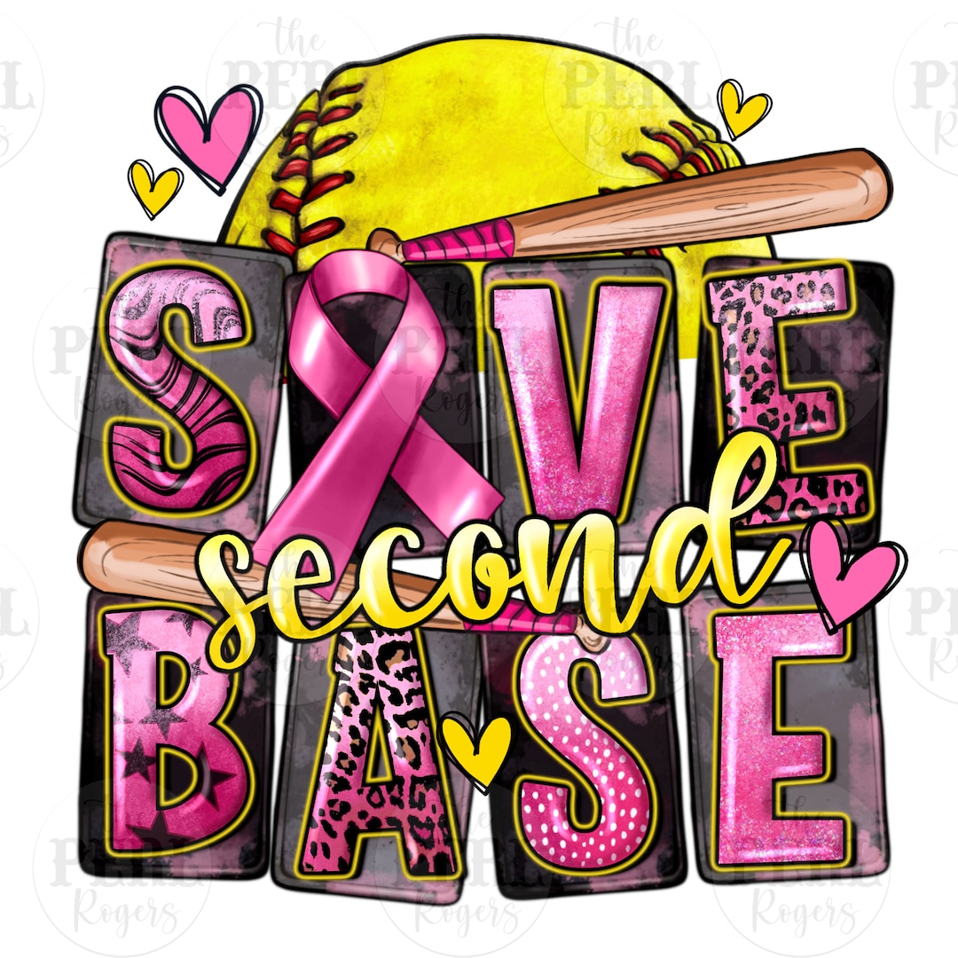 Save and Base Breast Cancer Softball Png, Breast Cancer Awareness Png ...