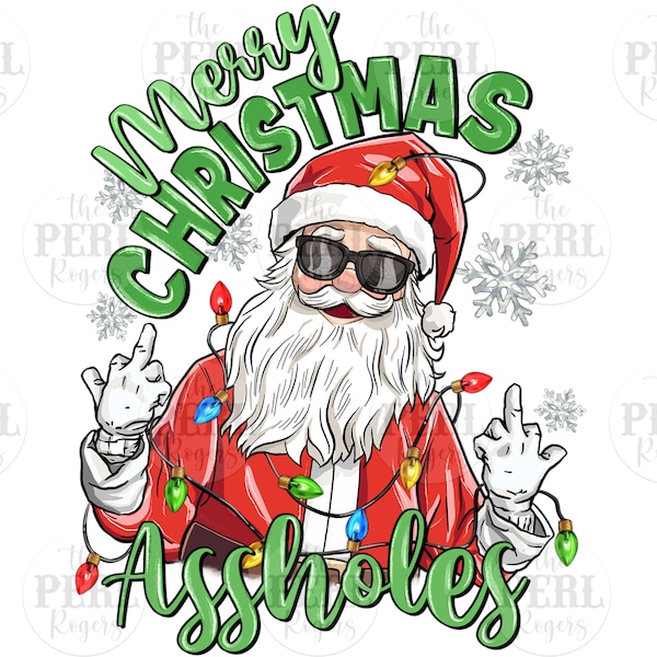 Santa Middle Finger Png - Etsy