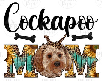 Messy Bun Cockapoo Mom Png Sublimation Design Download, Cockapoo Mom ...