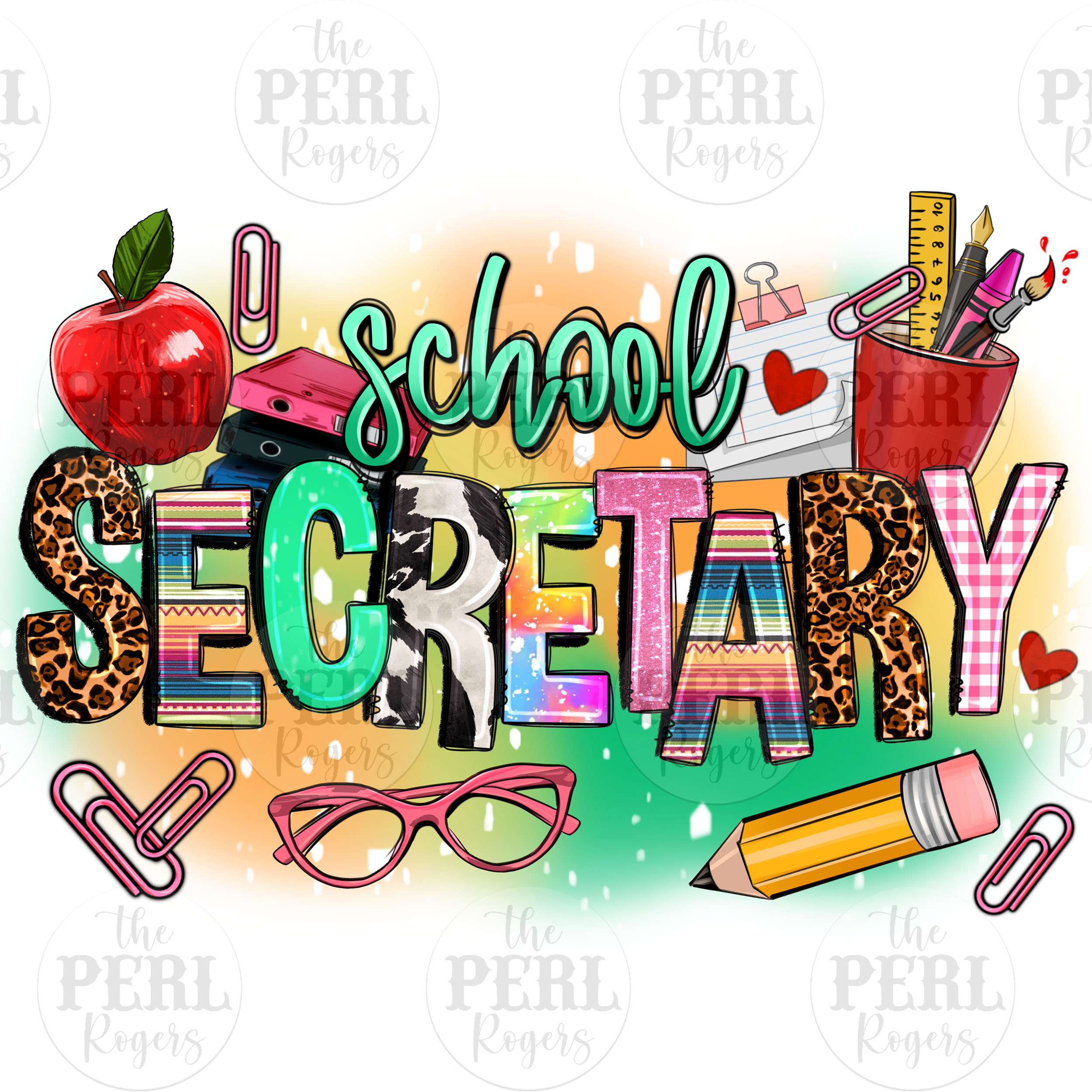School Secretary Png Sublimation Design Download Back to - Etsy
