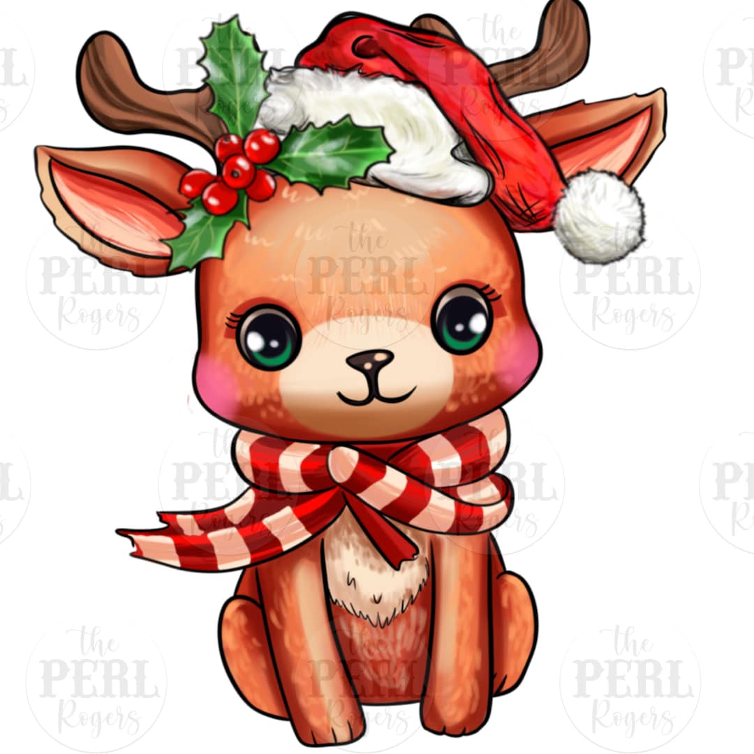 Christmas Reindeer Png Sublimation Design Download, Merry Christmas Png ...
