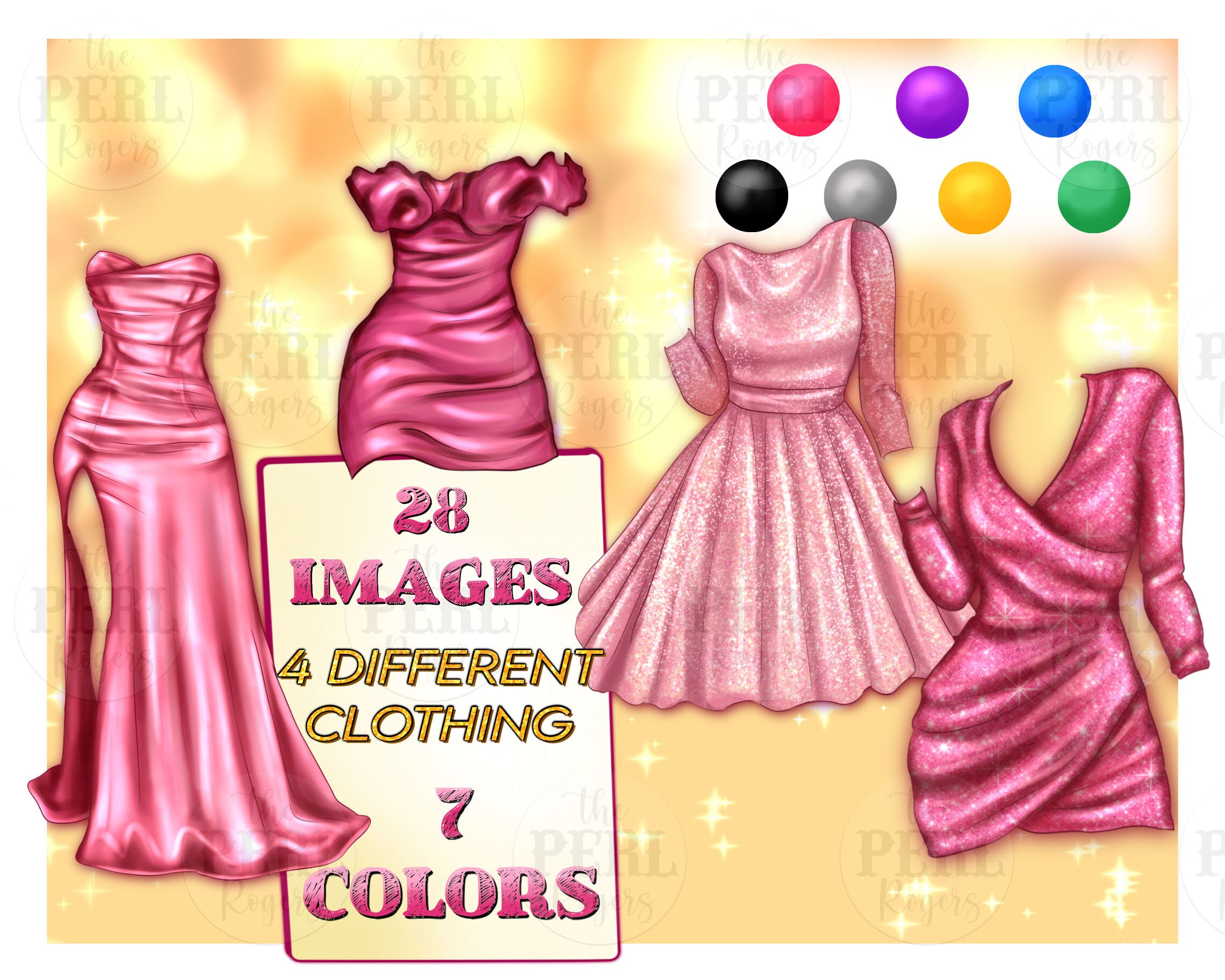 Build Your Birthday Girl Clipart Set, Fashion Girls Clipart, Birthday ...