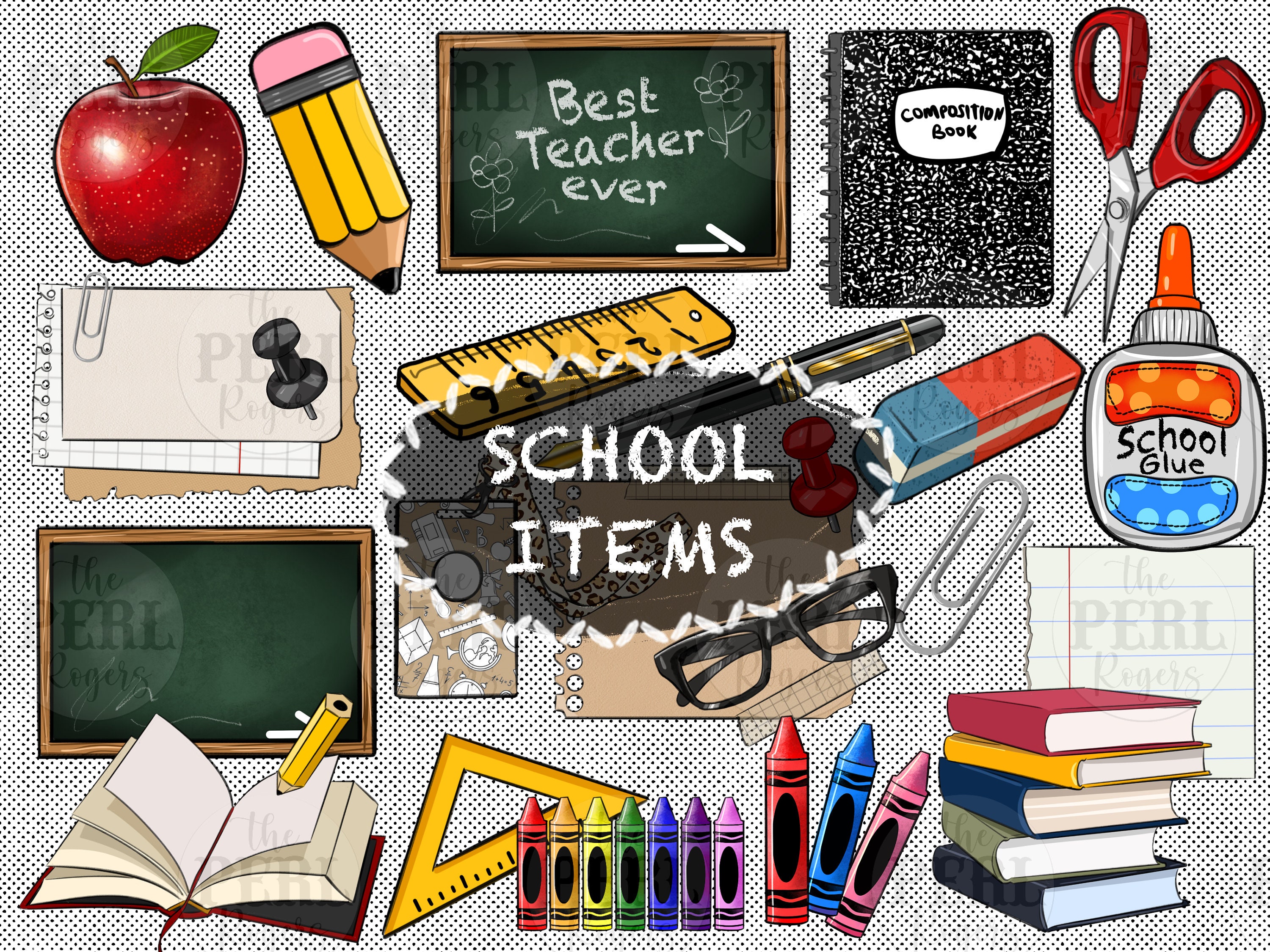 Teacher Clipart Set School Clipart Teacher Clipart Bundle - Etsy