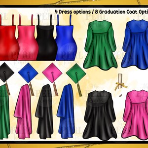 Graduation Clipart Set, School Clipart, School Clipart Bundle ...