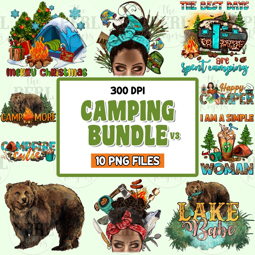 Camping Bundle V3 Png Sublimation Design Download, Camping Png, Camping ...