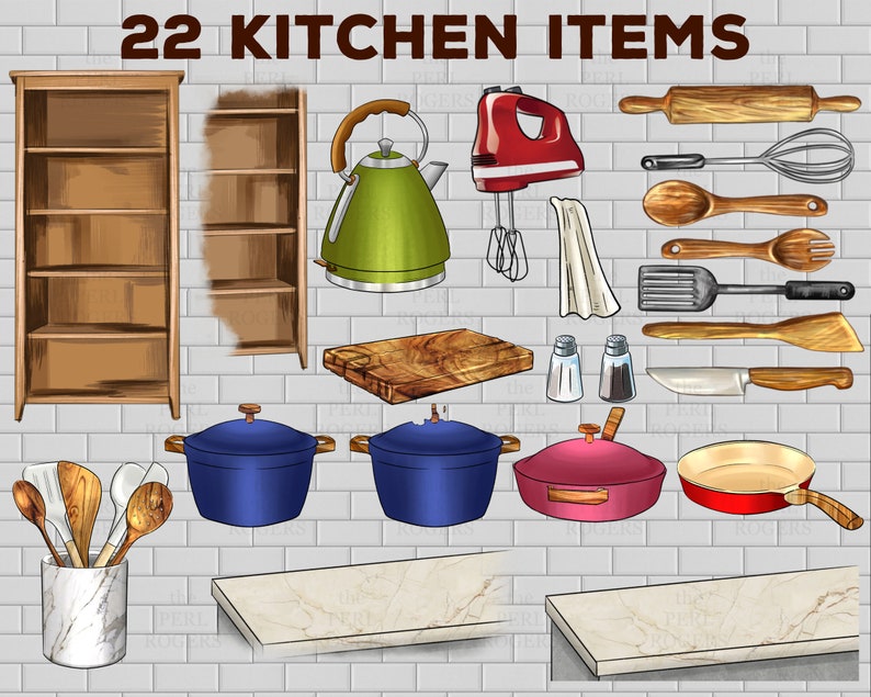 Chef Clipart Set Cooking Clipart Scrapbook Png Cooking - Etsy