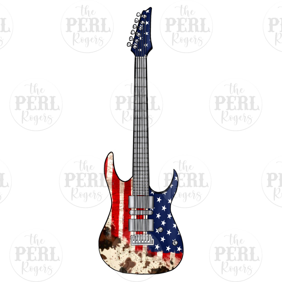 Election Guitar Png Sublimation Design Download, 4th of July Png ...