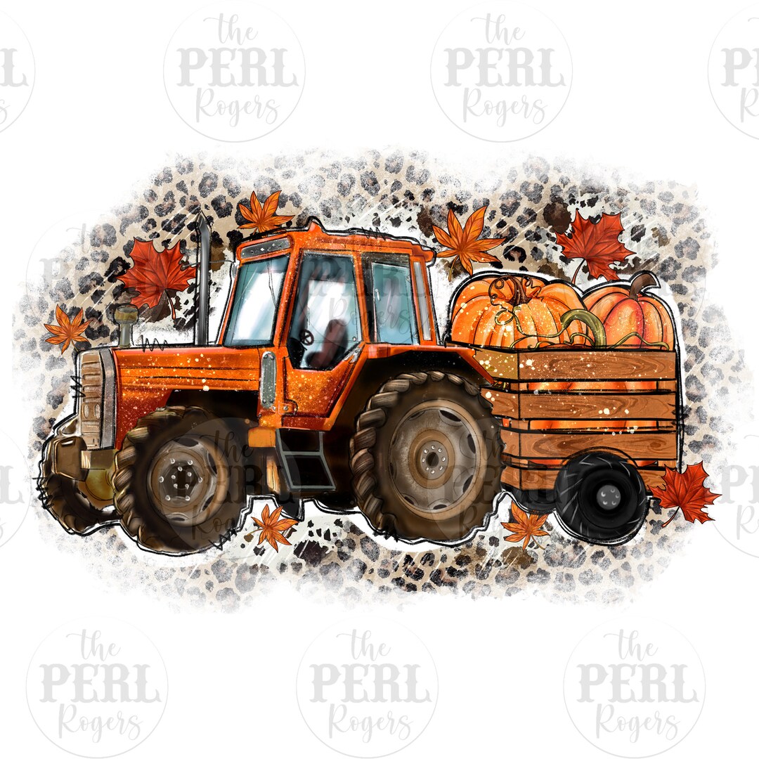 Fall Tractor Png Sublimation Design Download, Autumn Png, Hello Fall ...