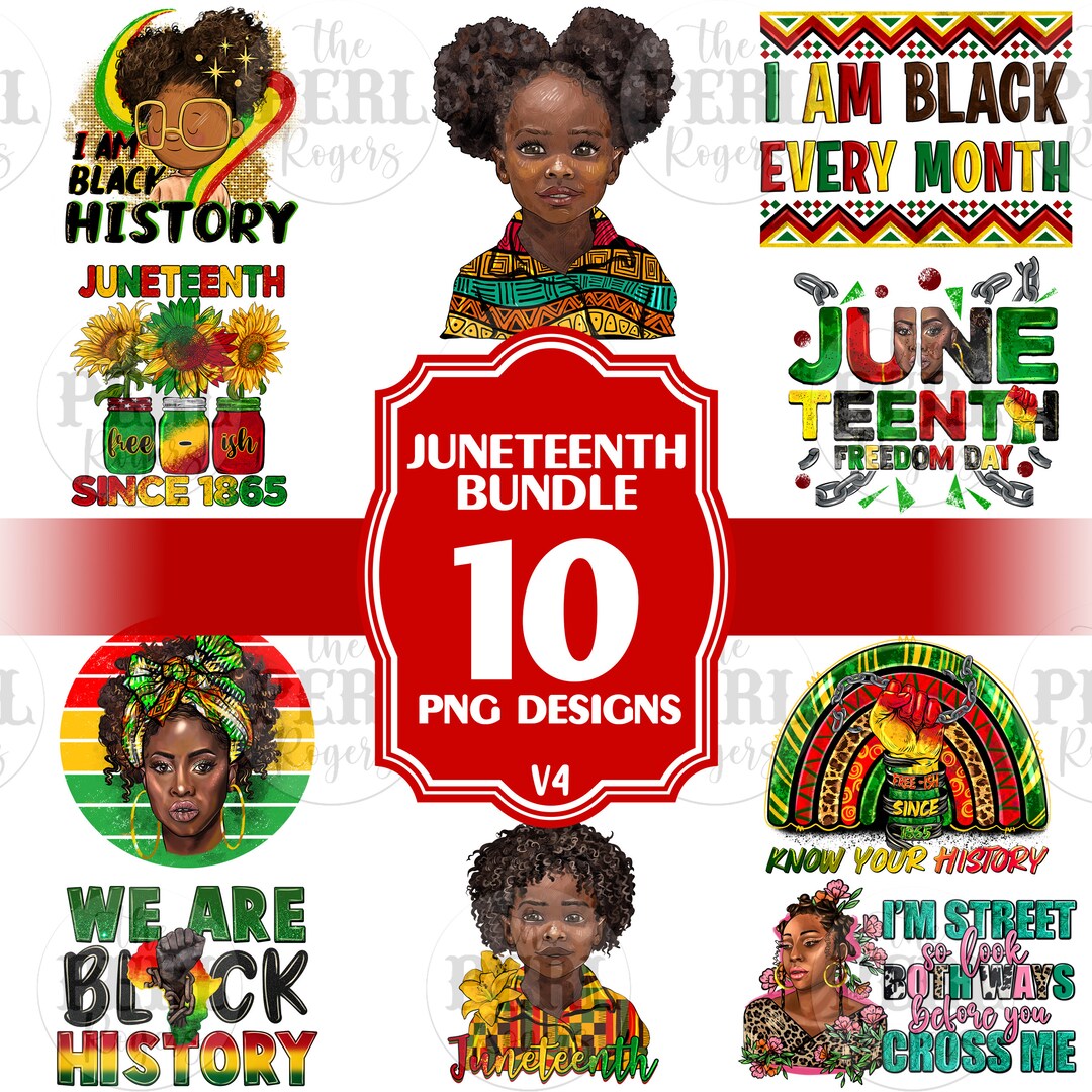 Juneteenth Bundle V4 Png Sublimation Design Download, Black History Png ...