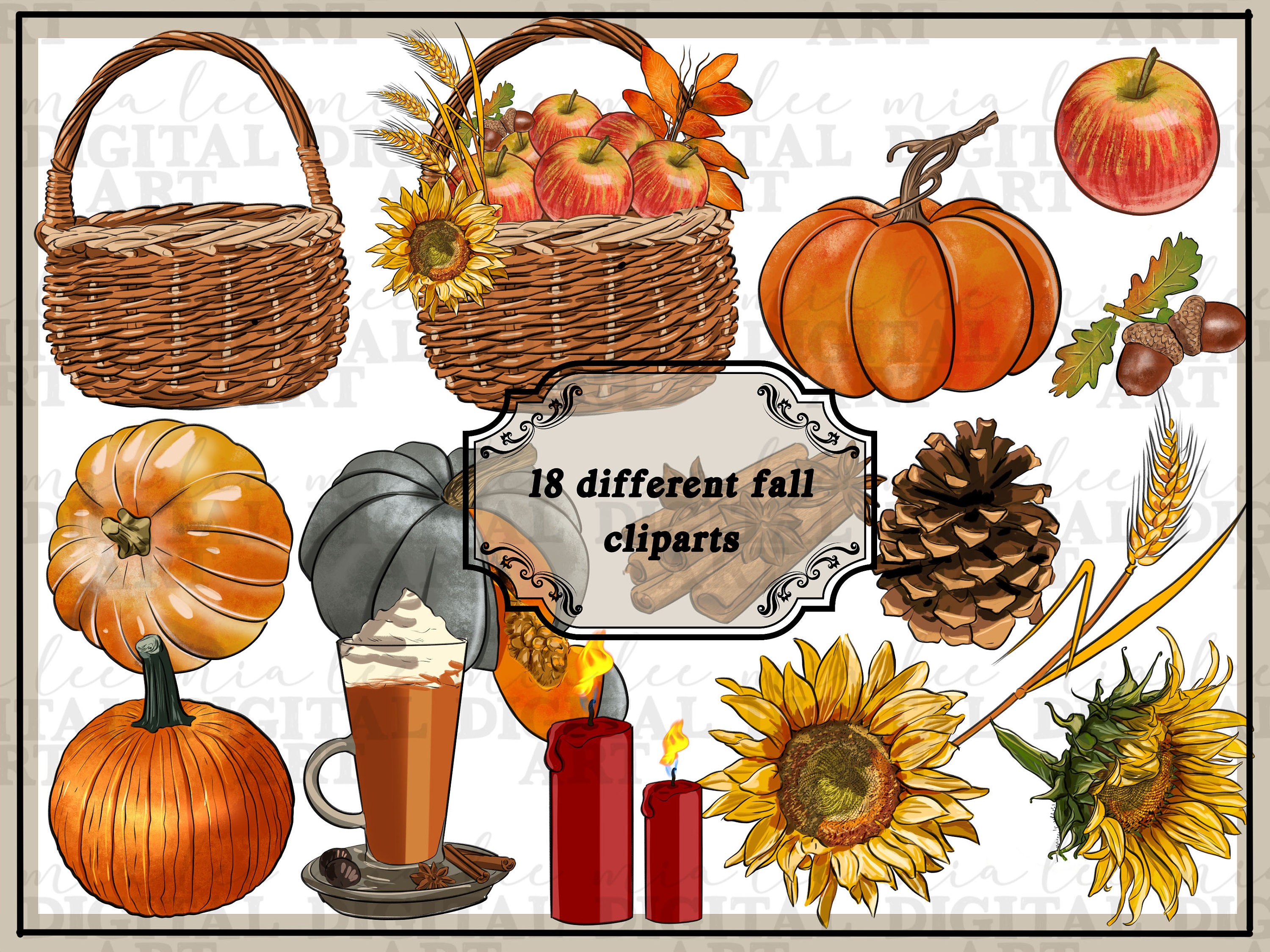 Fall Clipart Set Fall Girl Fashion Girl Clipart Fall - Etsy