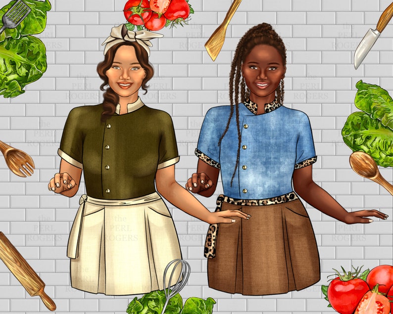 Chef Clipart Set Cooking Clipart Scrapbook Png Cooking - Etsy