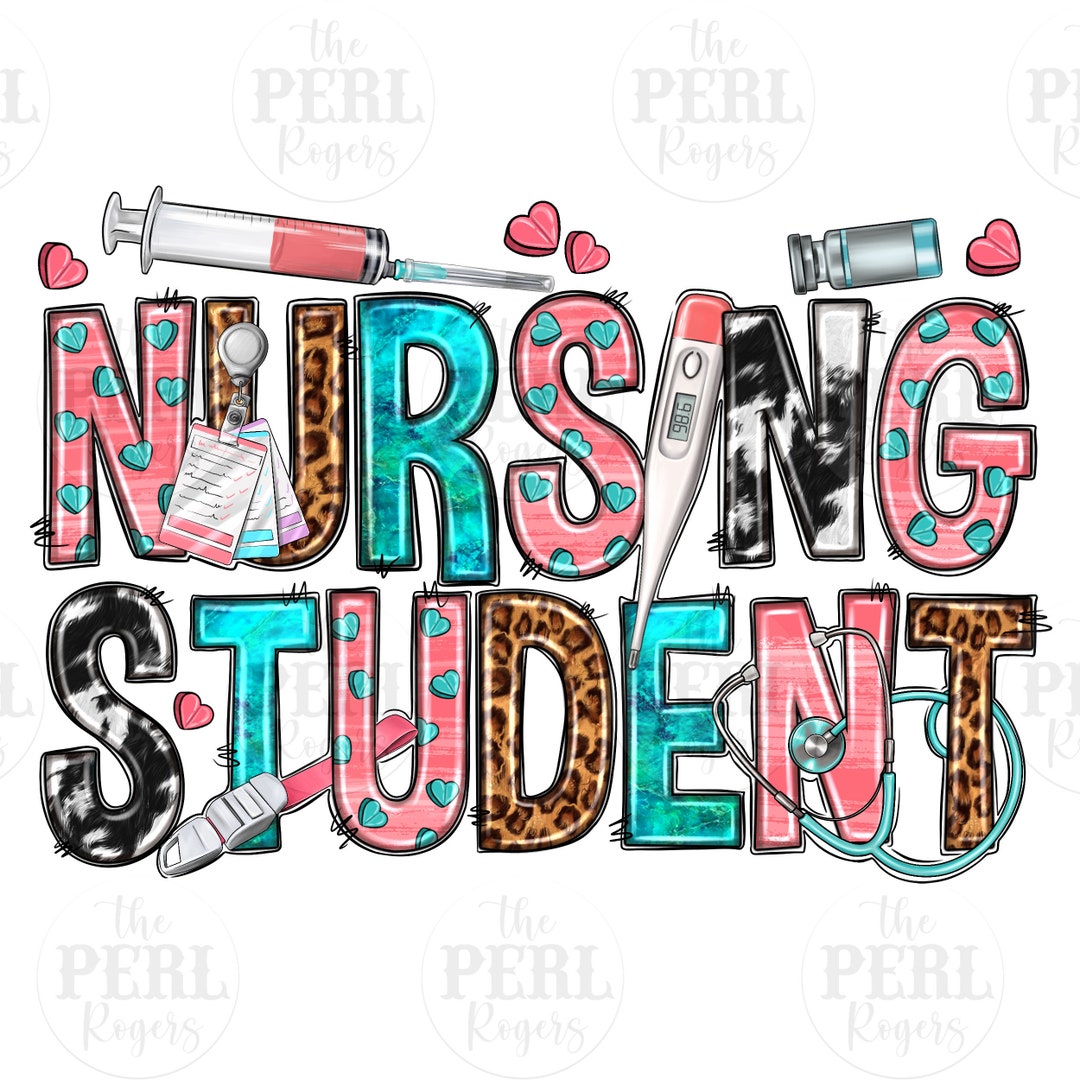 Nursing Student Png Sublimation Design Download, Nurse Design Png ...