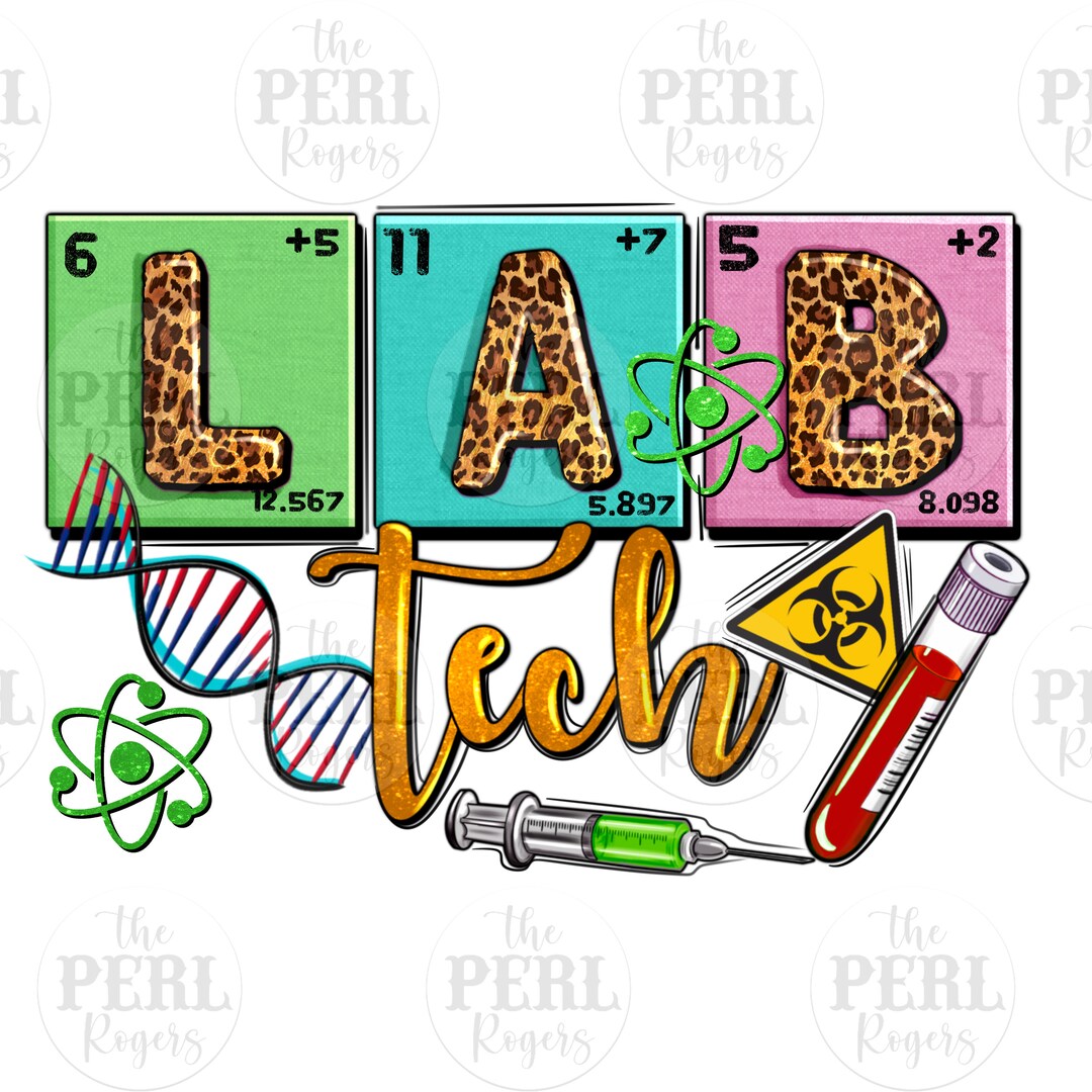 Lab Tech Png Sublimation Design Download, School Png, Back to School ...