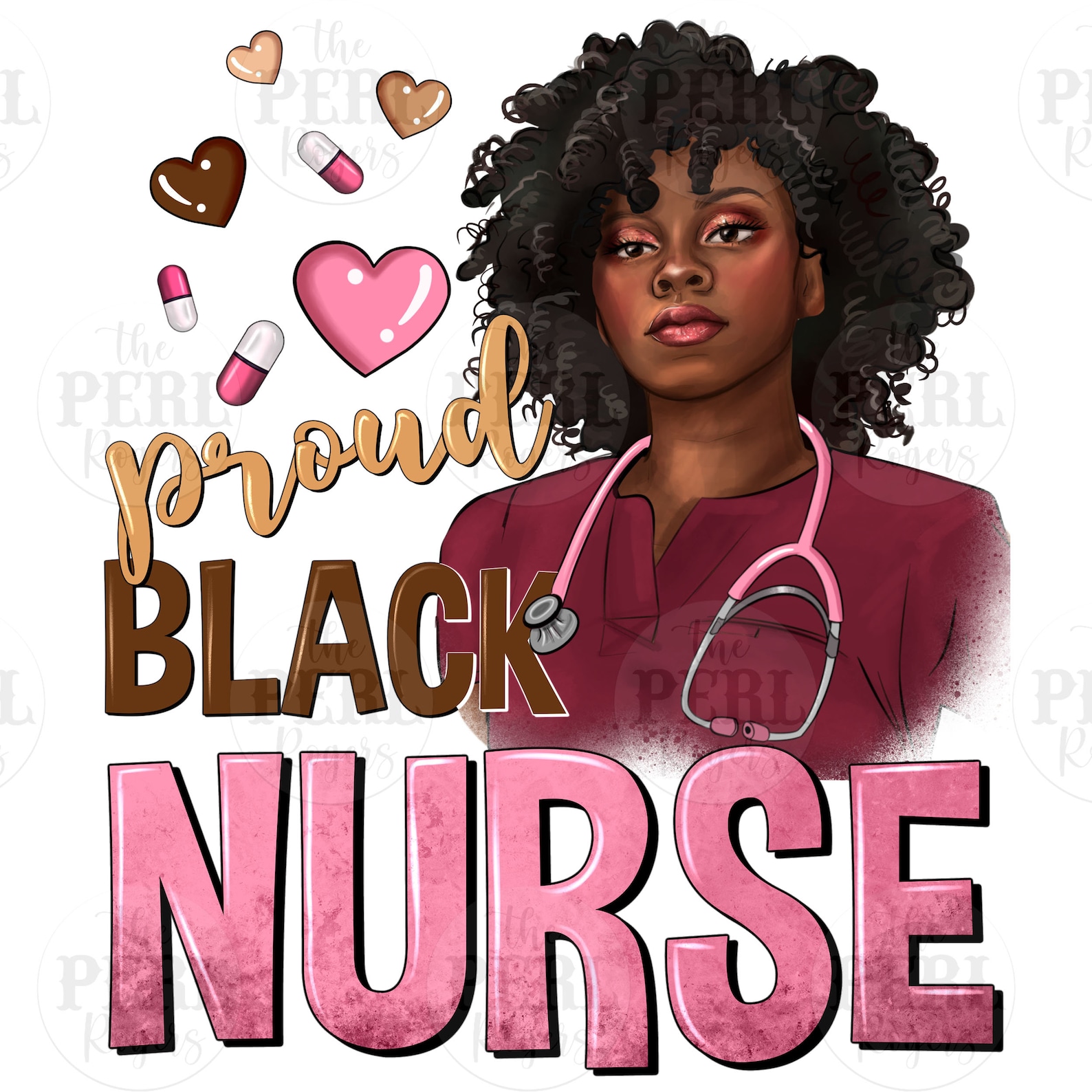 Proud Black Nurse Png Sublimation Design Download Nurse Life - Etsy
