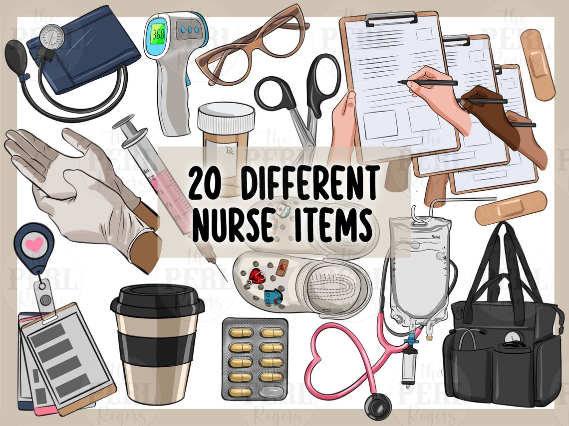 Nurse Clipart Set Medical Clipart Nurse Clipart Bundle - Etsy Australia