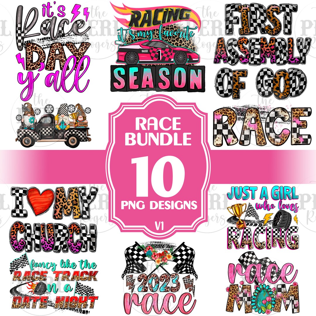 Race Bundle V1 Png Sublimation Design Download, Race Day Png, Race Png ...
