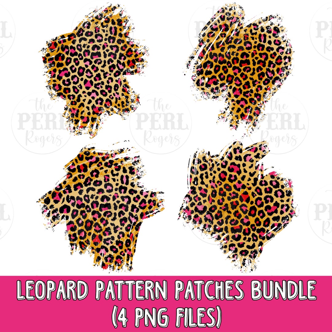 Leopard Patches Bundle Png Sublimation Design Bundle, Patches Bundle ...