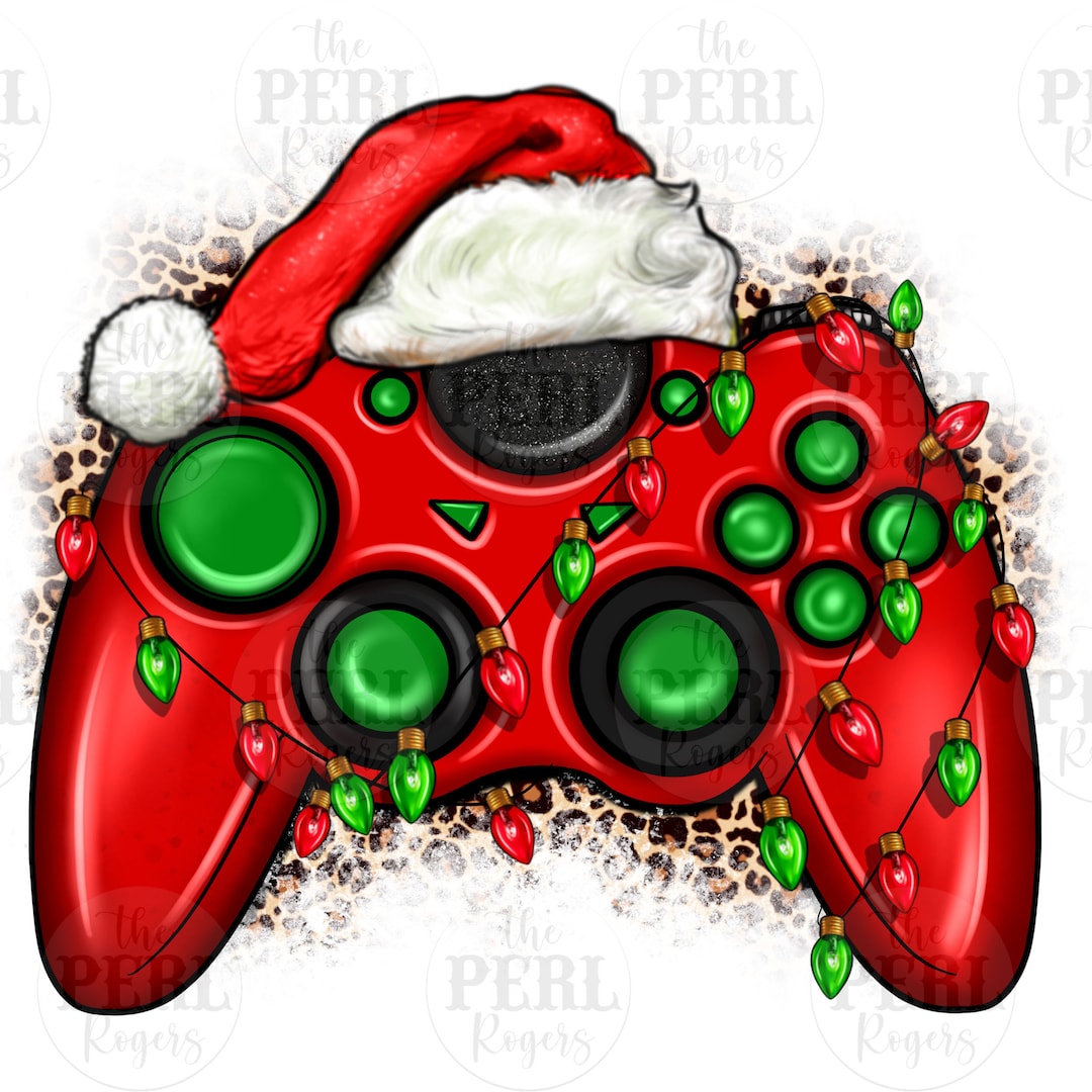 Christmas Game Controller Png Sublimation Design Download, Merry ...