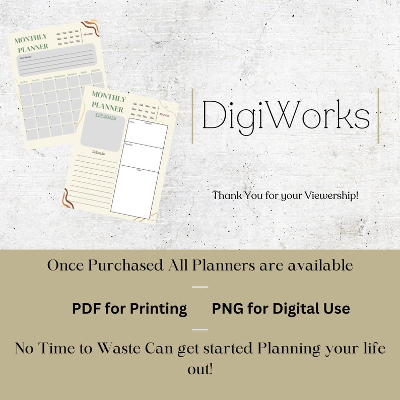 Digital Planner Bundle! Daily/ Weekly/ Monthly Planner. Undated Planner ...