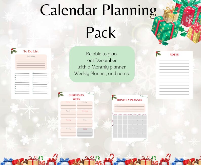 Digital Christmas Planner L Holiday Planner L Budget Tracker L Monthly ...