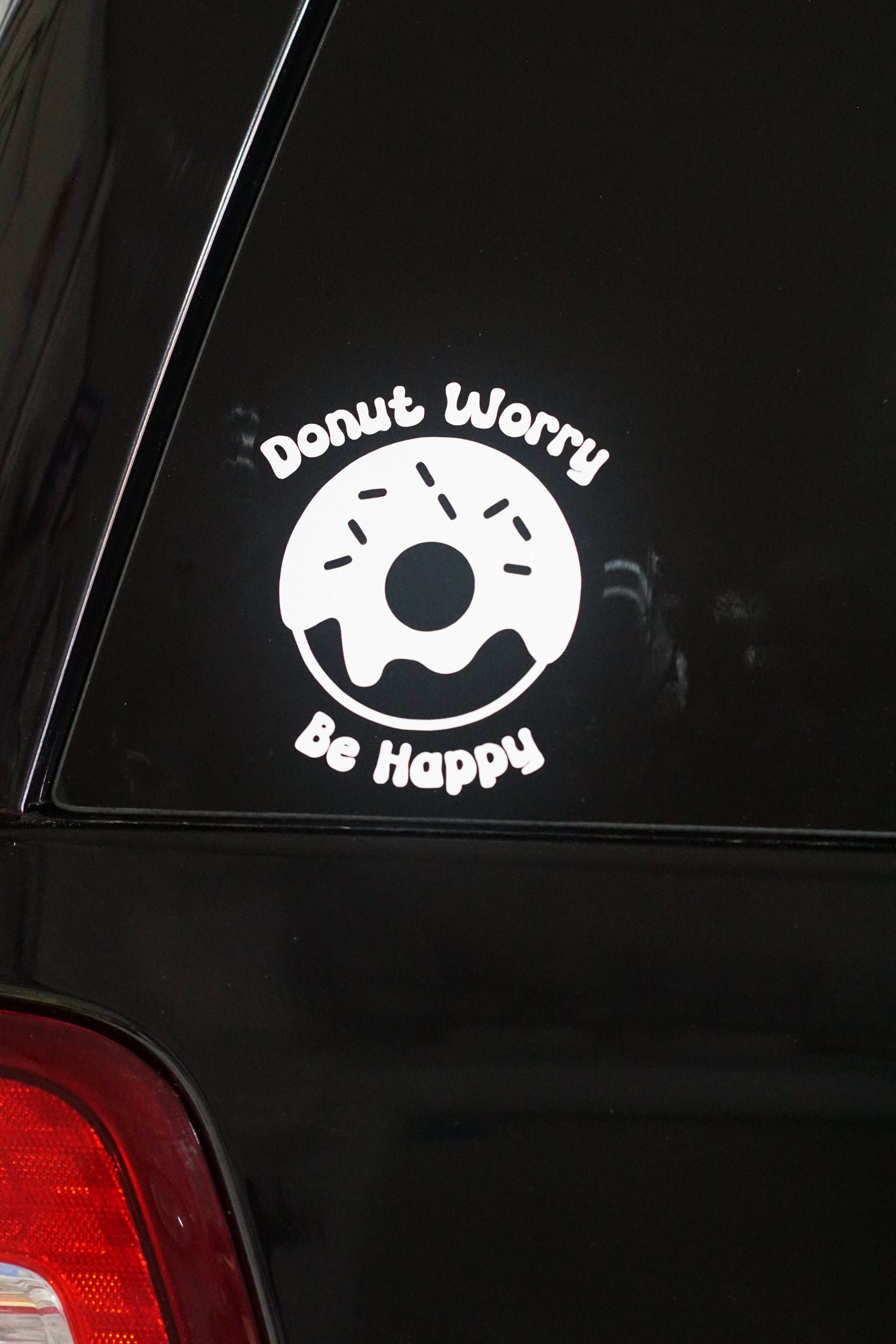 Donut Worry, Be Happy Car Decals Window Sticker Bumper Sticker Donut ...