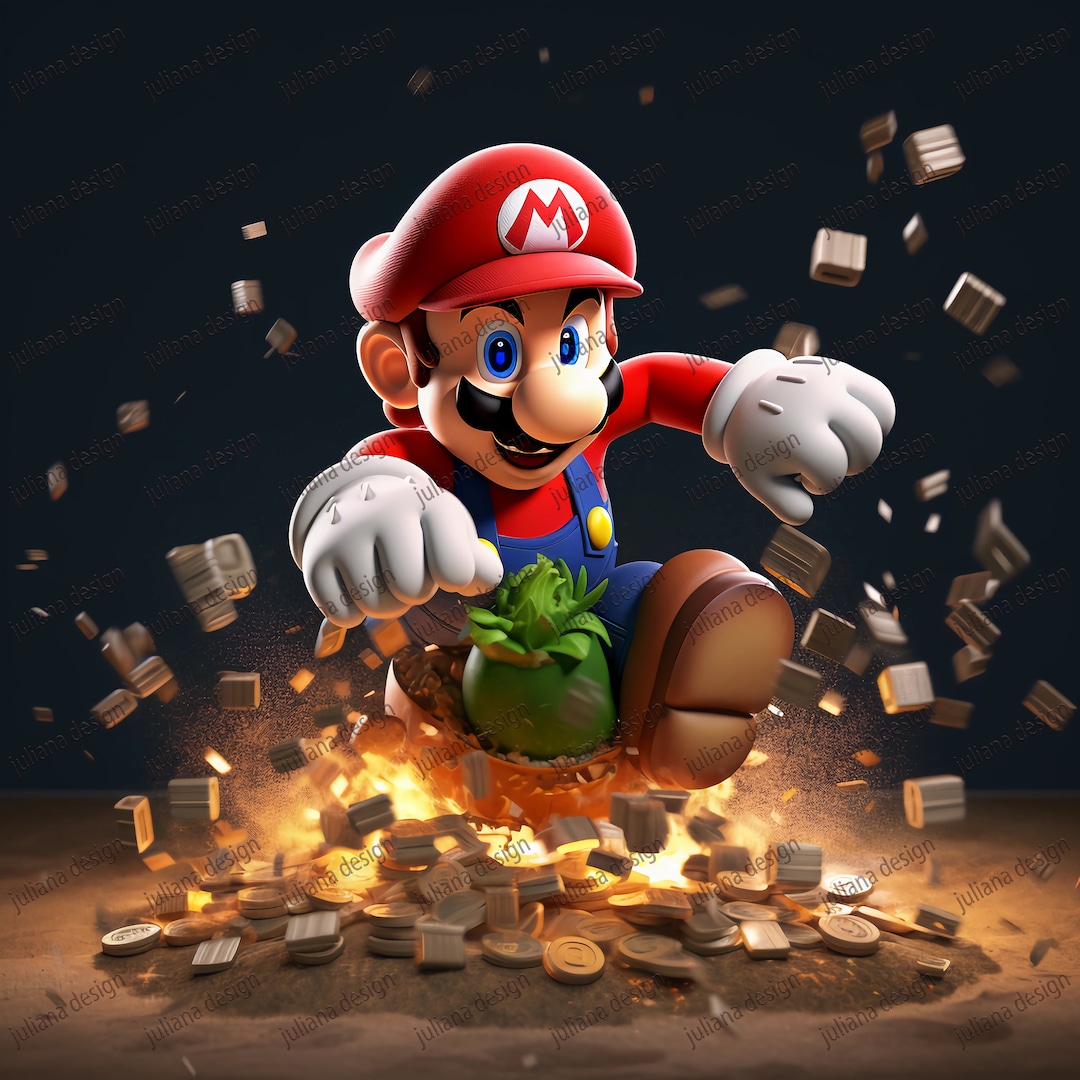 Super Mario, PNG, Game Clip Art, High Resolution, 300 DPI - Etsy