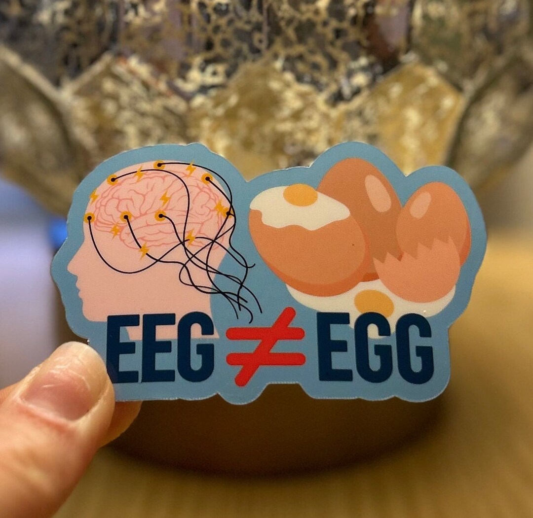 EEG Not EGG Sticker - Etsy