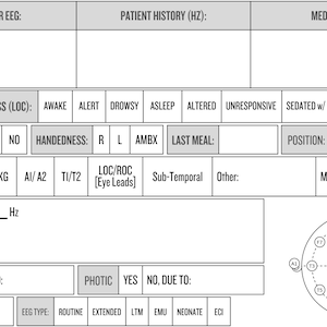 EEG Questionnaire Cheat Sheet | Printable - Etsy Canada