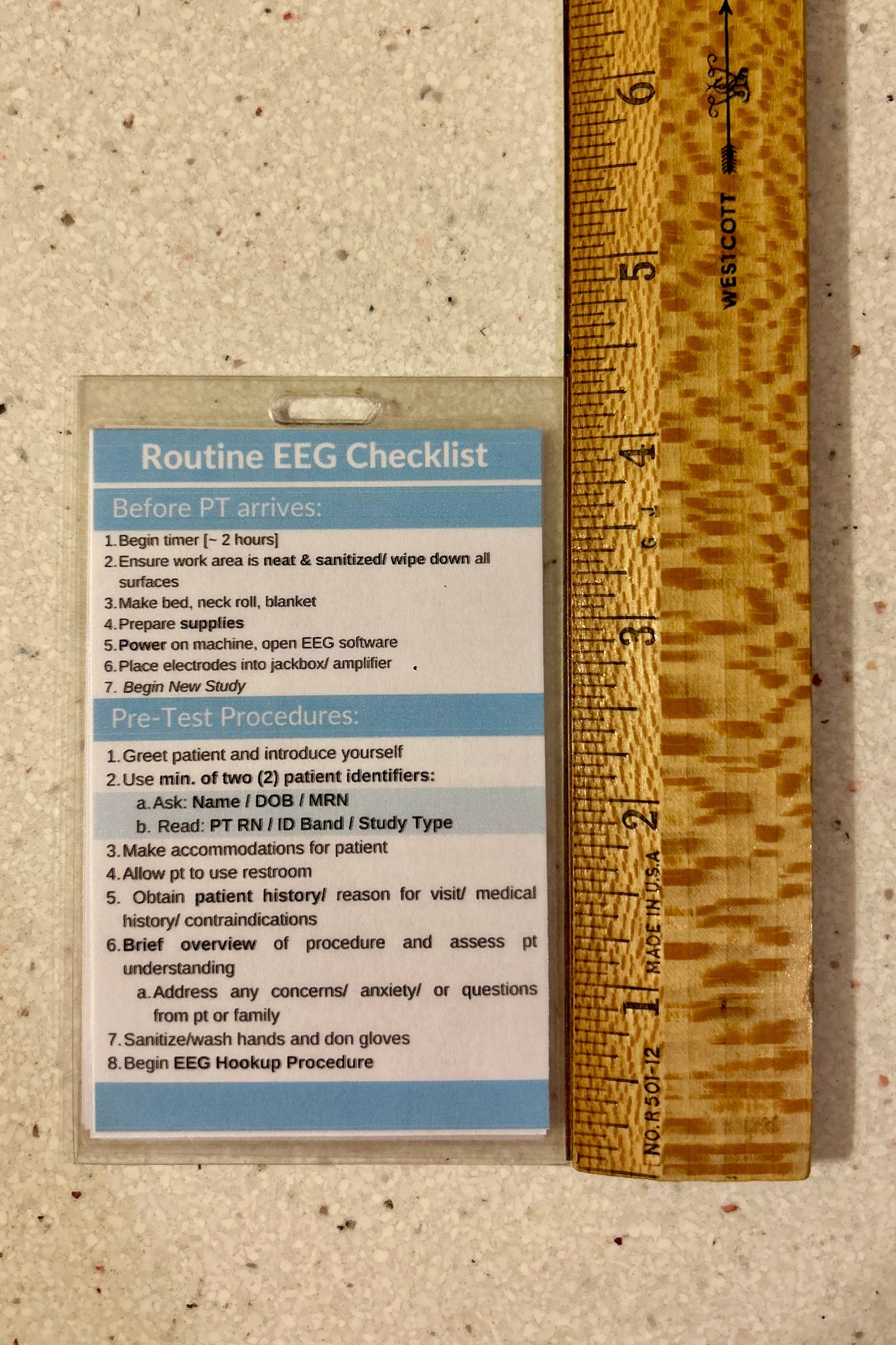 EEG Tech Badge Reference Cards - Etsy