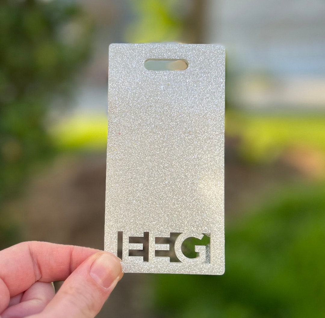 EEG Badge Buddy | PEARL WHITE | Shimmer - Etsy