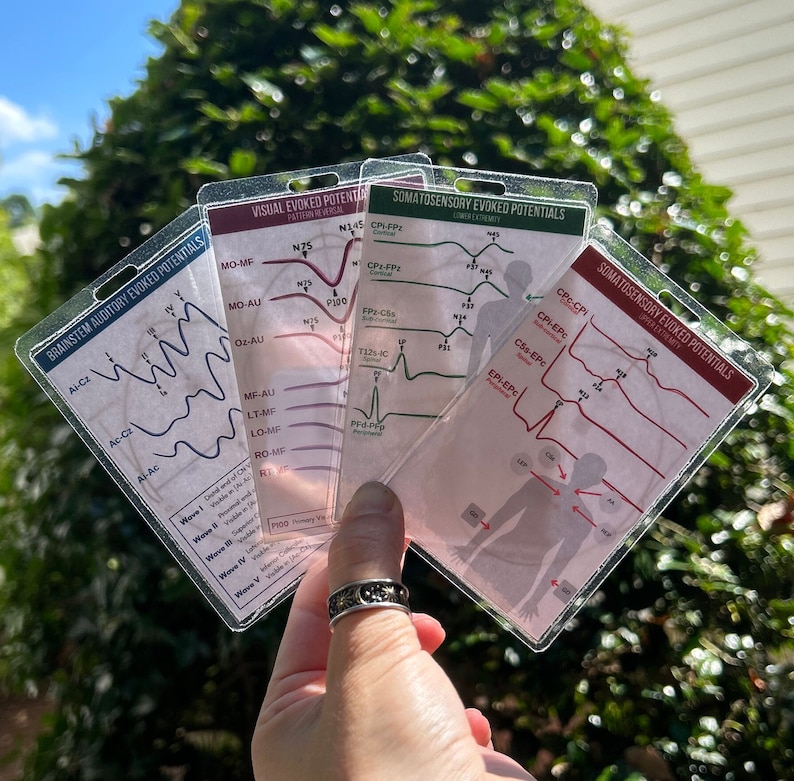 Evoked Potentials Badge Reference Cards - Etsy