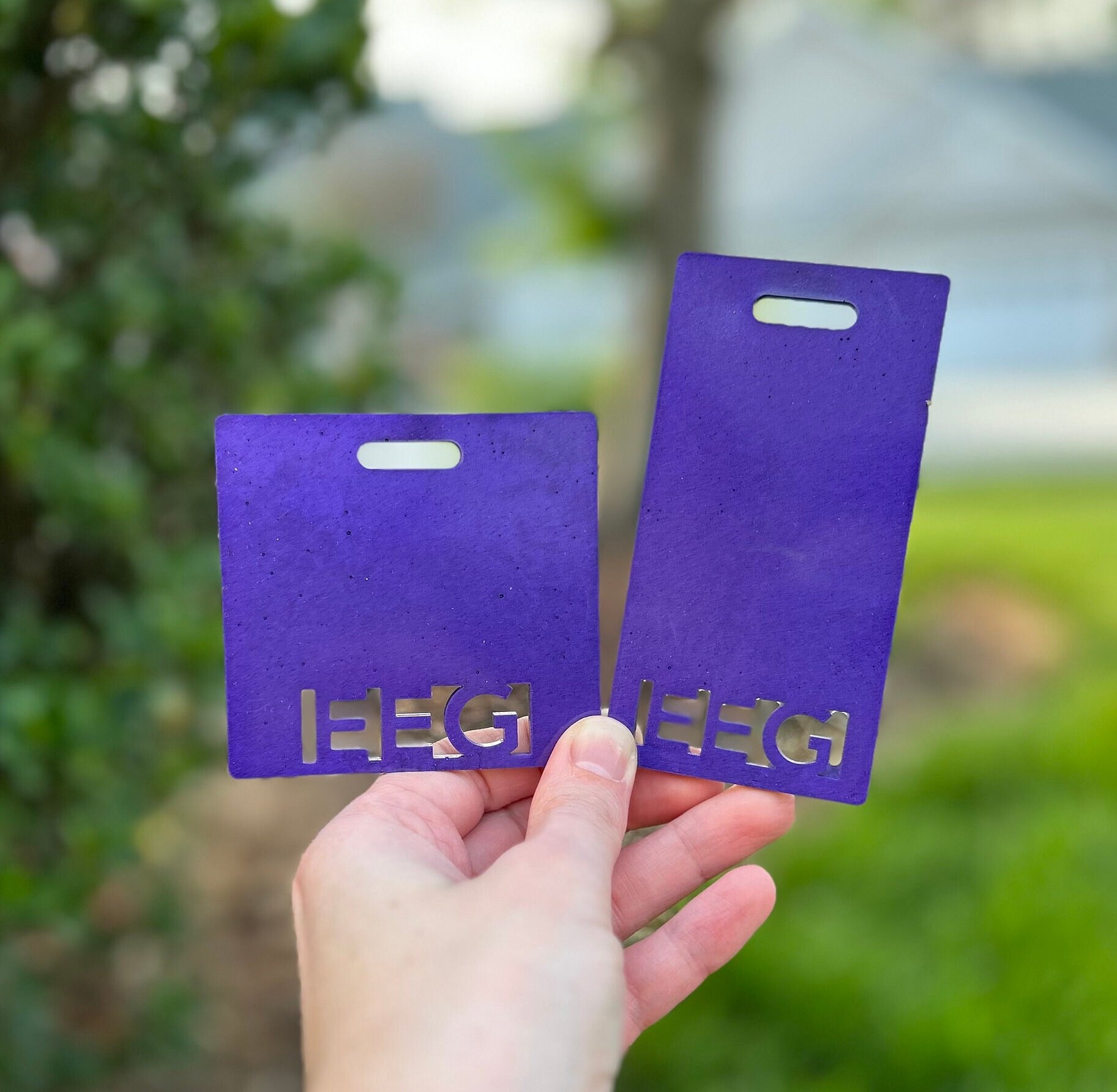 EEG Badge Buddy | PURPLE HEART - Etsy